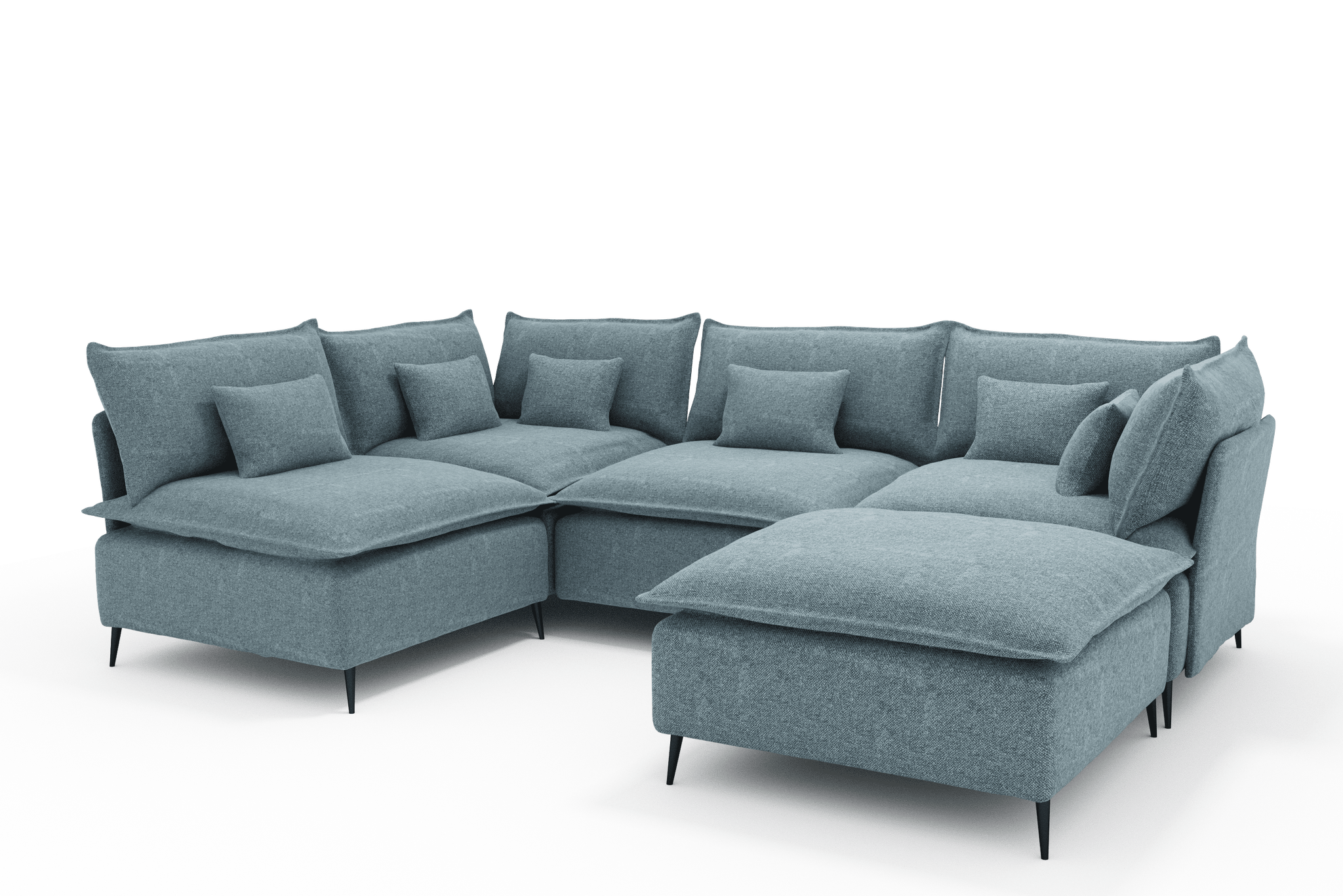 Sofa en u pequeño